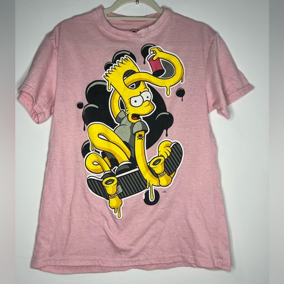 Shirts | The Simpsons Bart Simpson Skateboard Graphic Tee Size Small ...